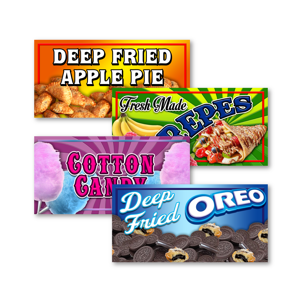 Food Rectangle Signs - Sweets - Collection – The Tent Place
